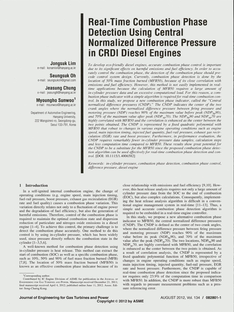 MFB Methods | PDF | Diesel Engine | Engines
