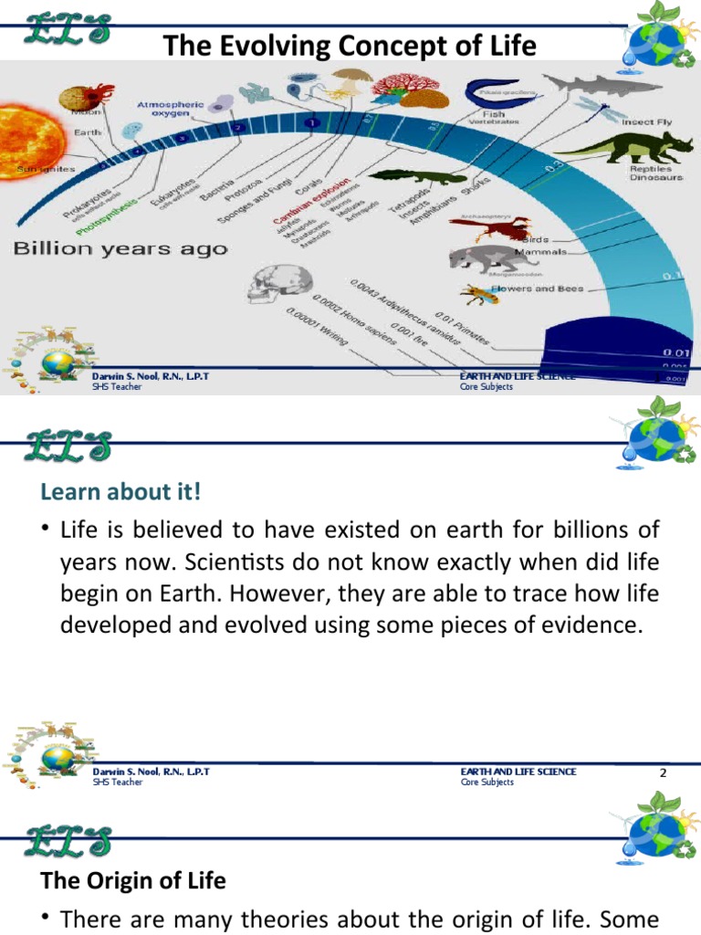 I.A. The Evolving Concept of Life | PDF | Life | Organisms