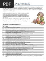 D&D 5E Trinket List and Tables | PDF