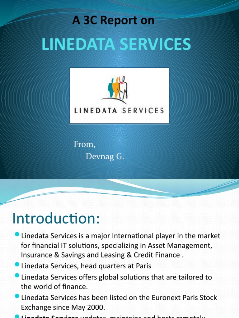 Linedata Services: A 3C Report On | Download Free PDF | Insurance | Banks