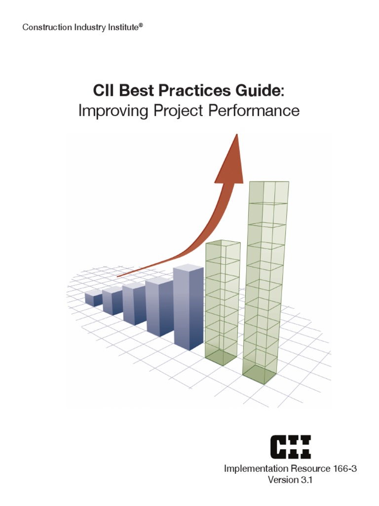 CII Publication IR166-3 Best Practices Guide | PDF | Implementation | Benchmarking