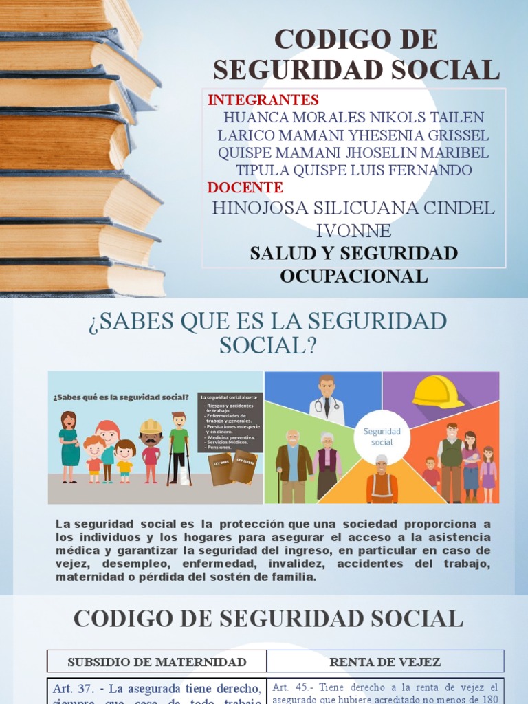 Codigo de Seguridad Social | PDF | Seguridad Social | Salario mínimo