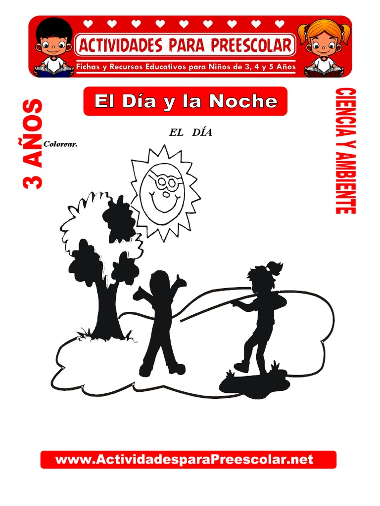 El Día y La Noche para Niños de 3 Años | PDF