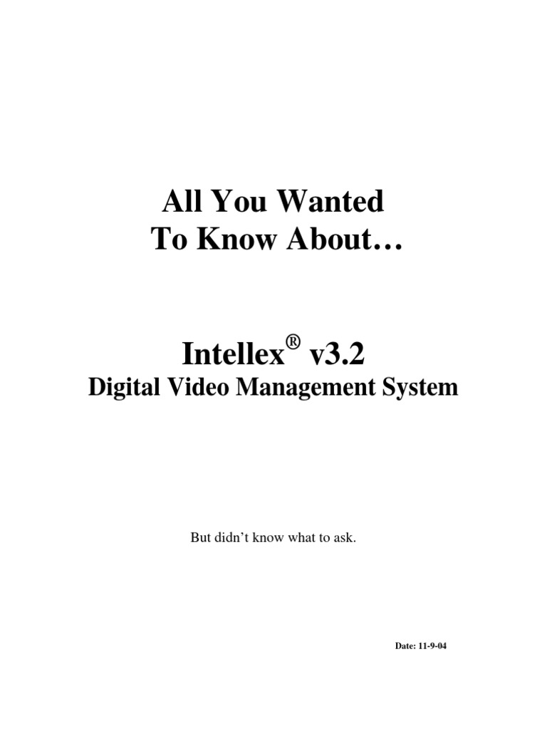 All You Wanted To Know About : Digital Video Management System | PDF ...