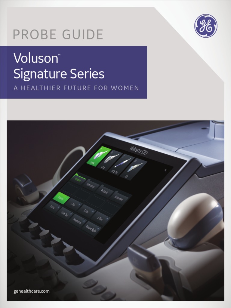 Voluson Signature Series bt18 Probe Guide | PDF | Health Care | Medicine