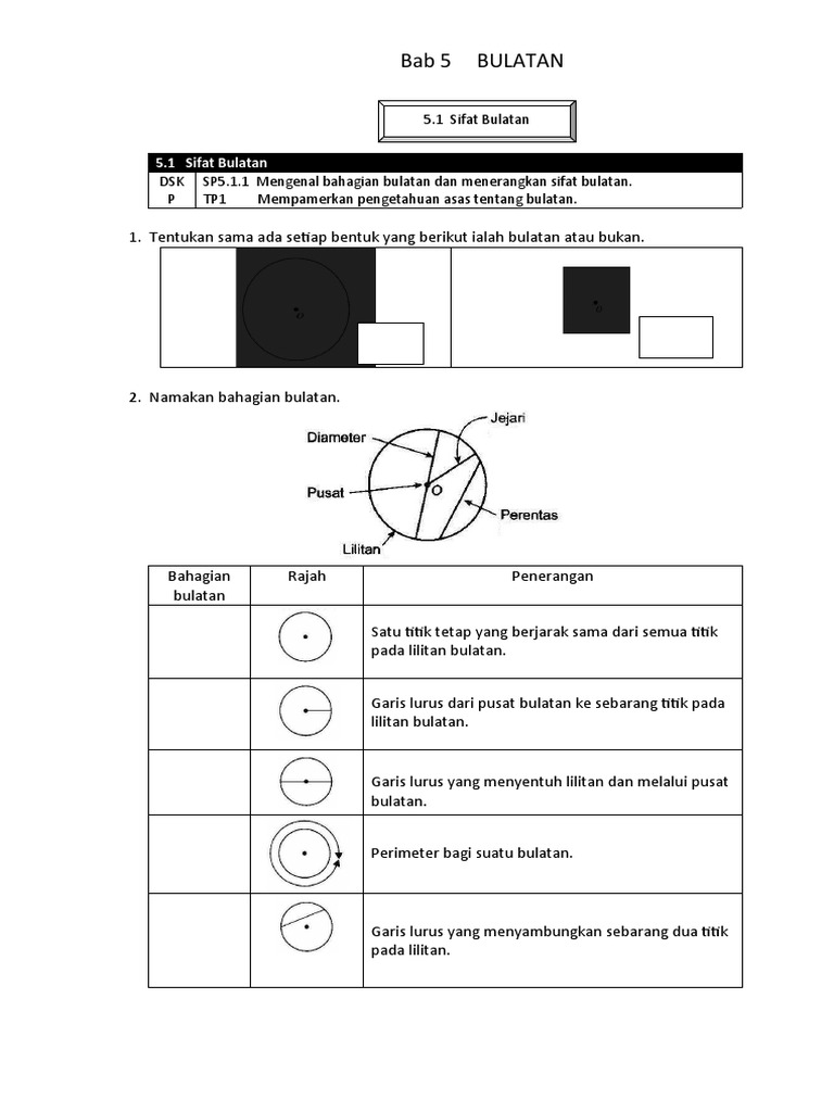 Latihan 1 BULATAN | PDF