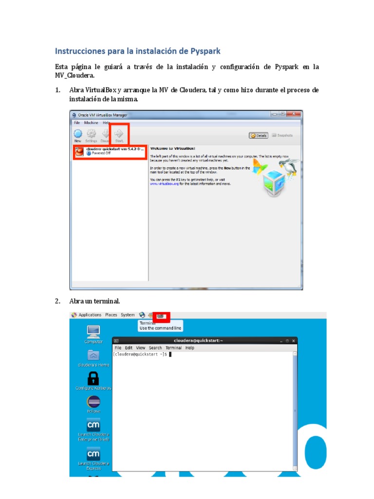 Instalacion de La MV - Pyspark Setup | PDF | Informática | Software