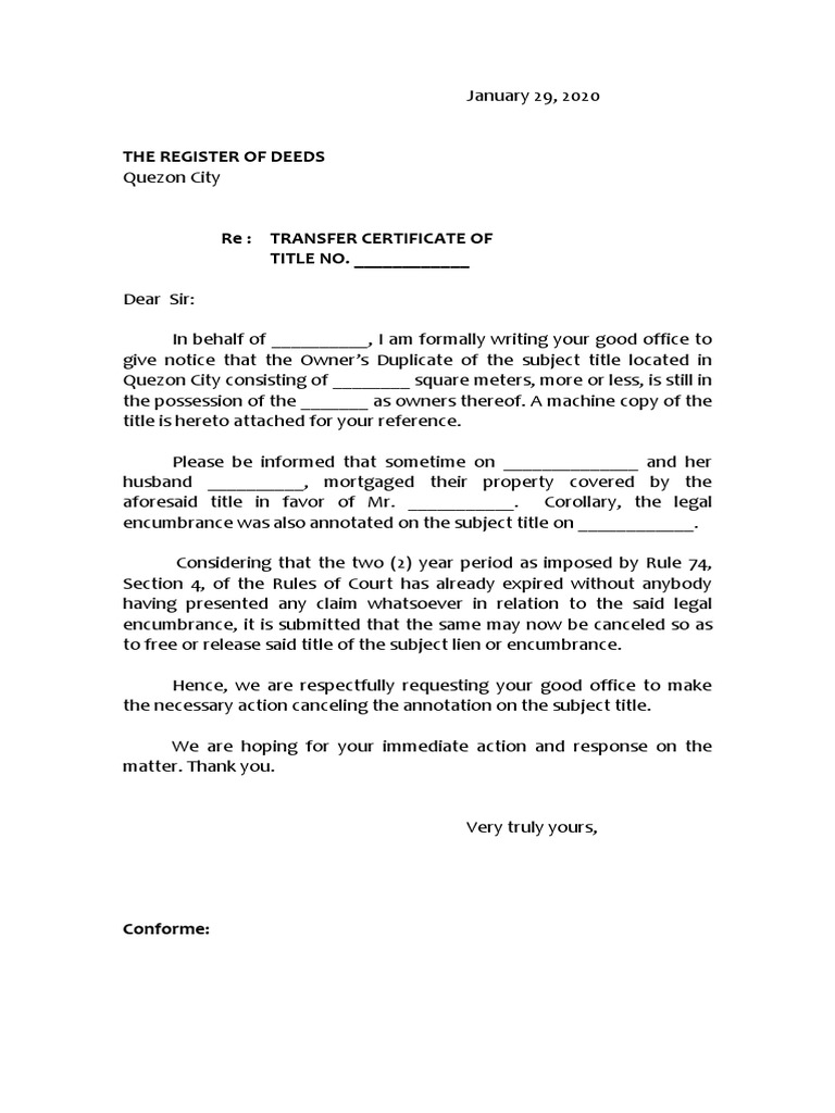 The Register of Deeds | PDF