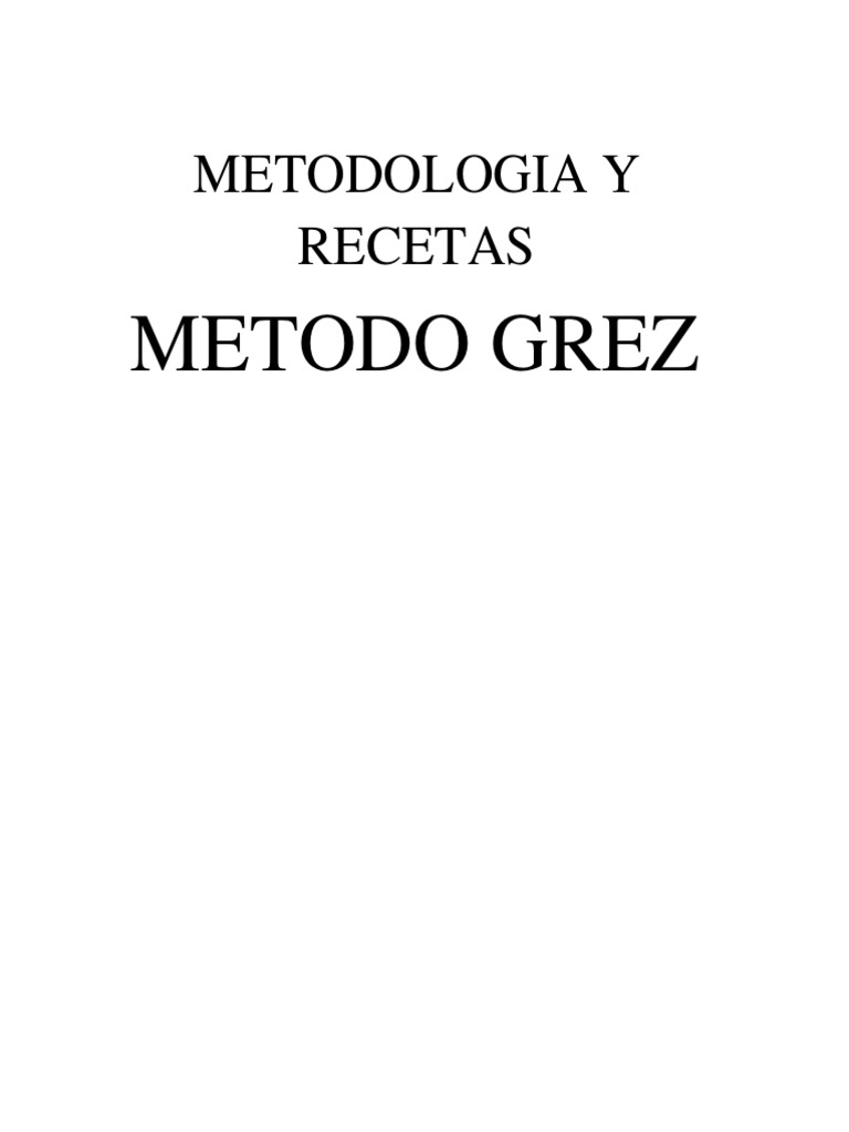 Metodo Grez PDF | PDF