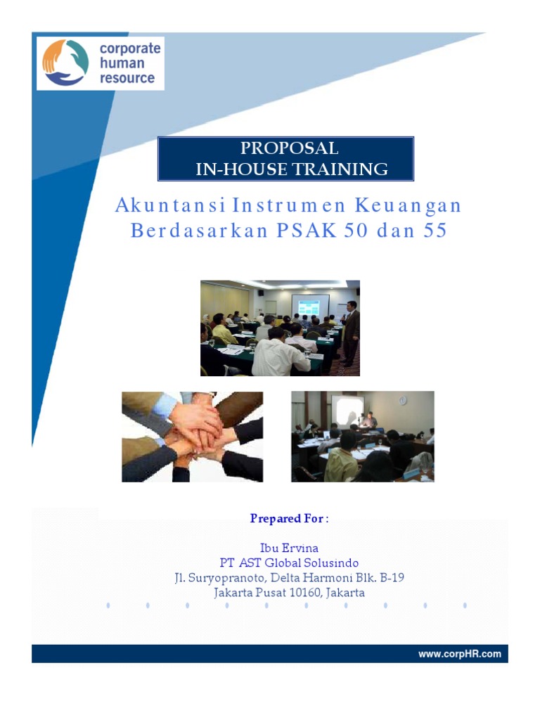 Proposal In-House Training CorpHR - PSAK 50 Dan 55. | PDF