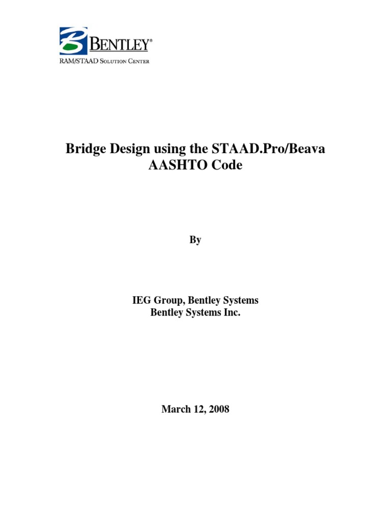 Bridge Design Using Staad Pdf