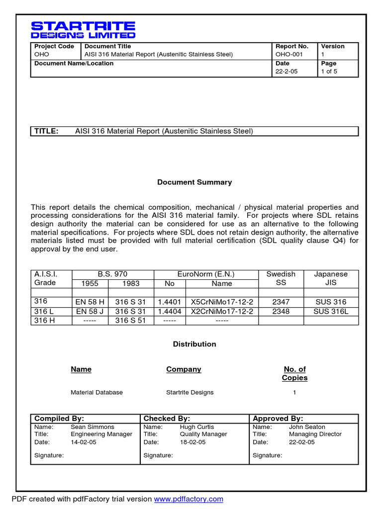 Title:: Project Code Document Title Report No | PDF | Corrosion ...