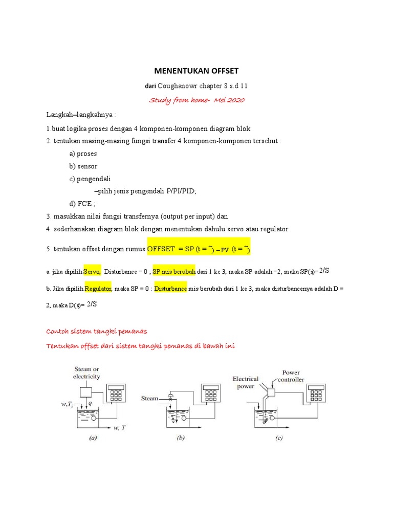 Menentukan Offset Pengendalian Proses 2020 | PDF