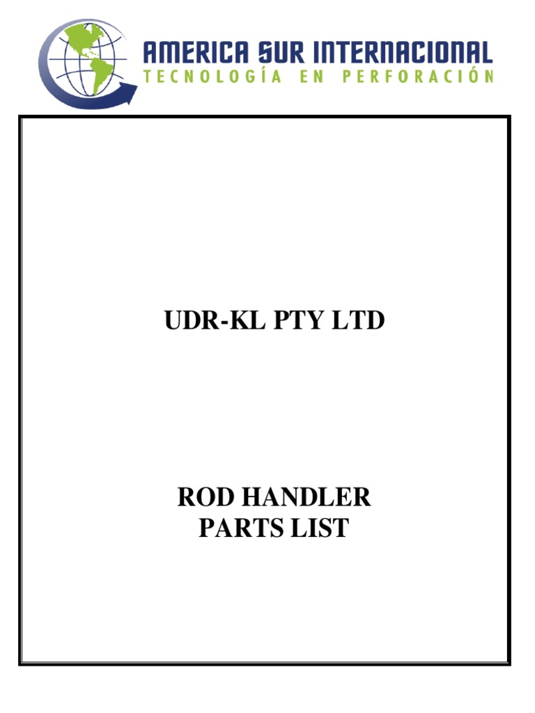 KL2446 Rod Handler Parts List | PDF | Screw | Mechanical Engineering