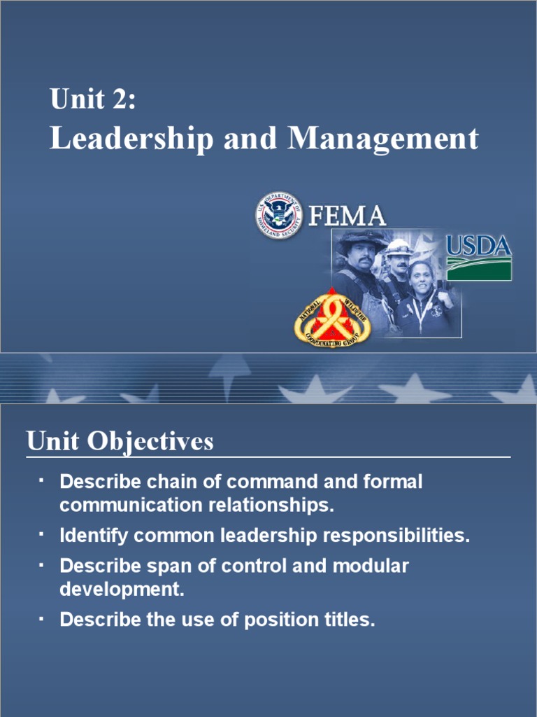 Unit 2:: Leadership and Management | Download Free PDF | Incident ...