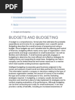 Budgets - A Level Business Revision Notes | PDF | Budget | Profit ...