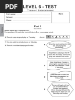 Level 6 Reading & Writing Answer Key | PDF