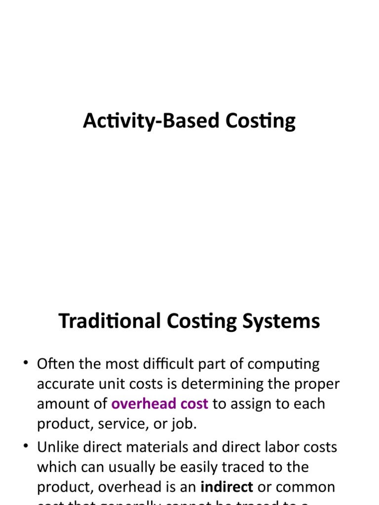 Activity-Based Costing Explained | PDF | Business Economics | Economies