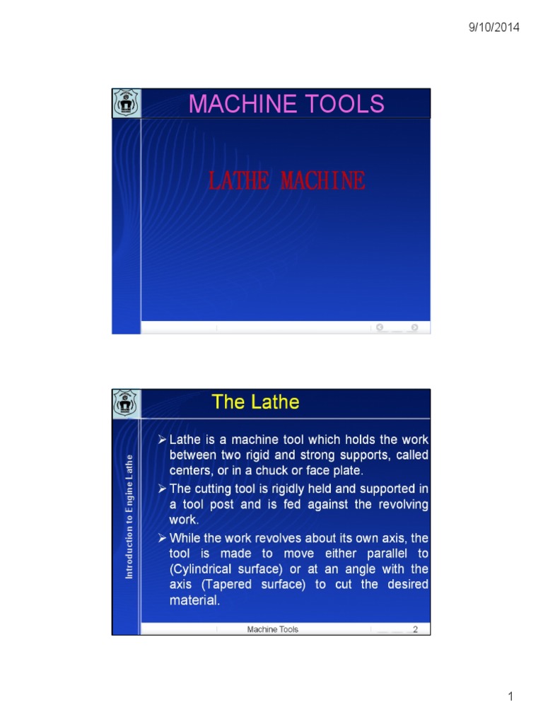 Machine Tools | PDF | Metalworking | Equipment