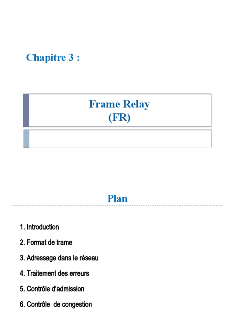 Frame Relay | PDF | Standards informatiques | Standards de ...