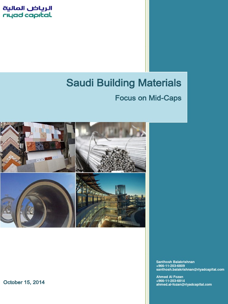 Saudi Building Materials | PDF | Real Estate Economics | Economic Growth