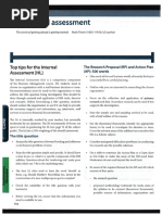 IB Mastery BM IA Guidance | PDF