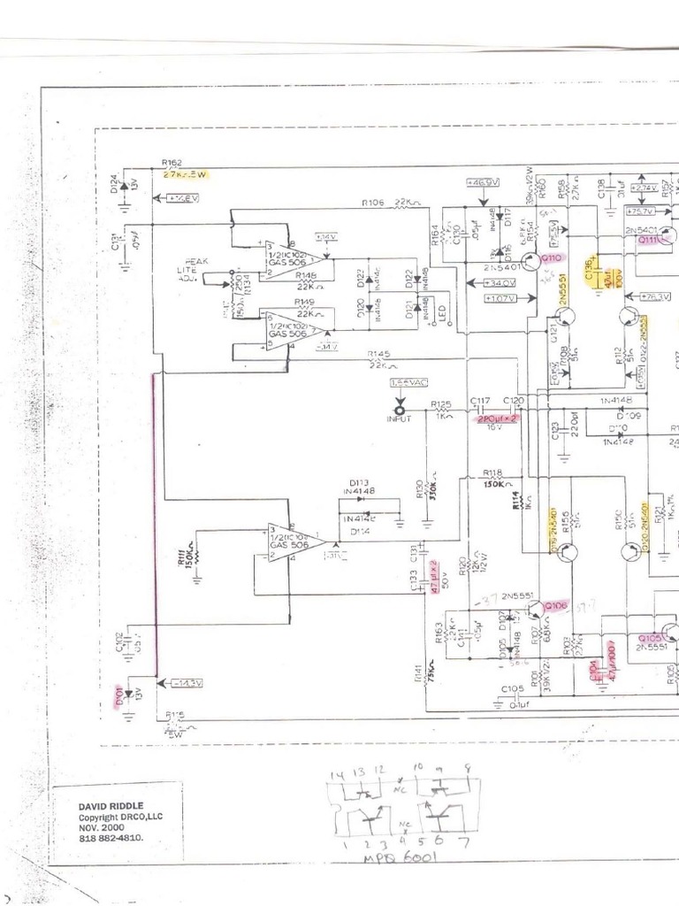 Gas Ampzilla LL 2 Power Amplifier Schematic PDF | PDF