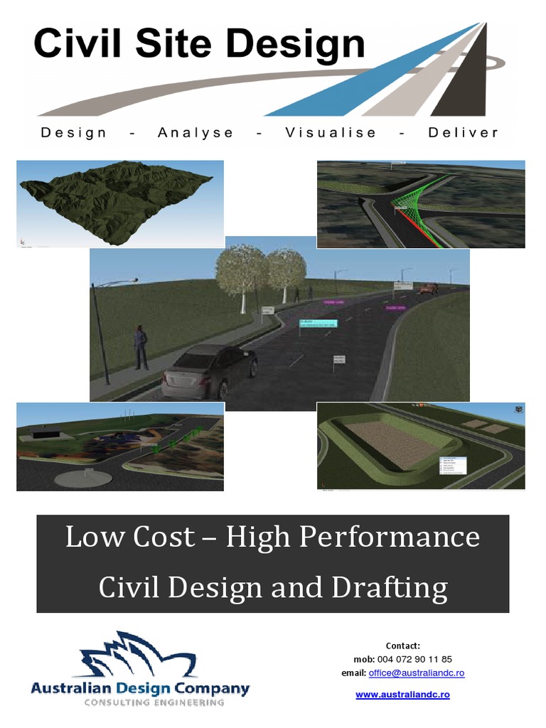 Civil Site Design Technical Brochure AutoCAD PDF | PDF | Sanitary Sewer ...