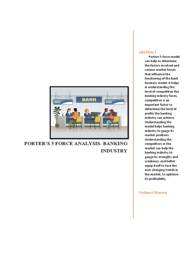 Porter 5 Force Model Bank | PDF | Competition | Banks