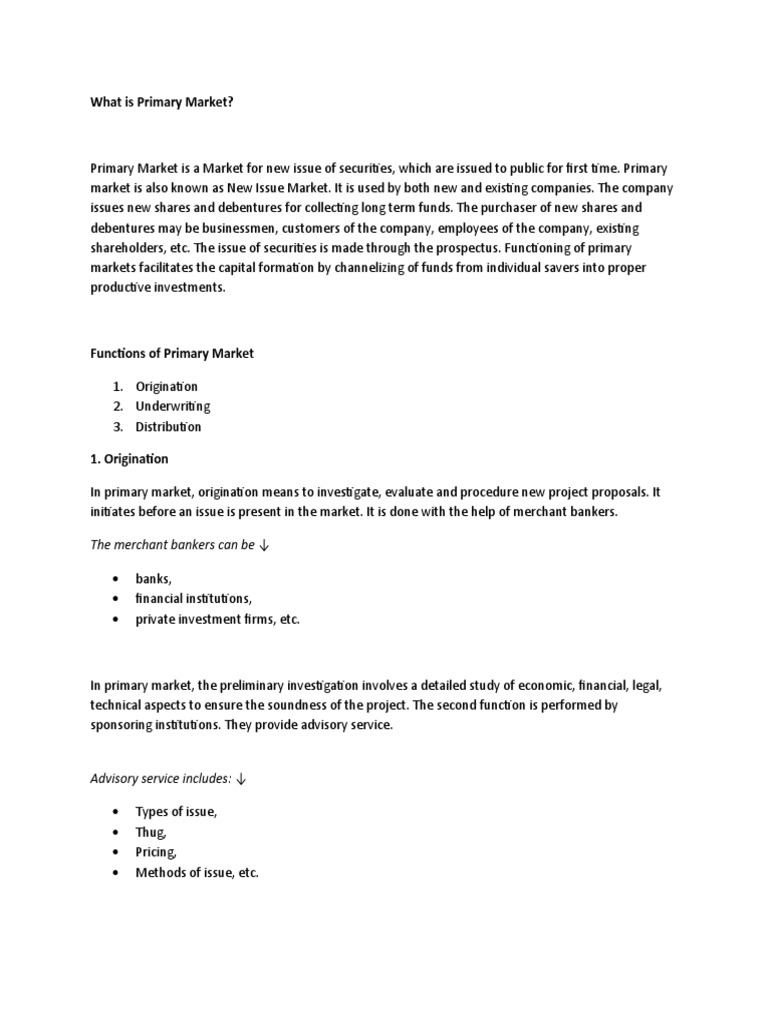 Reforms of Primary Market-Sebi | PDF | Initial Public Offering | Stocks