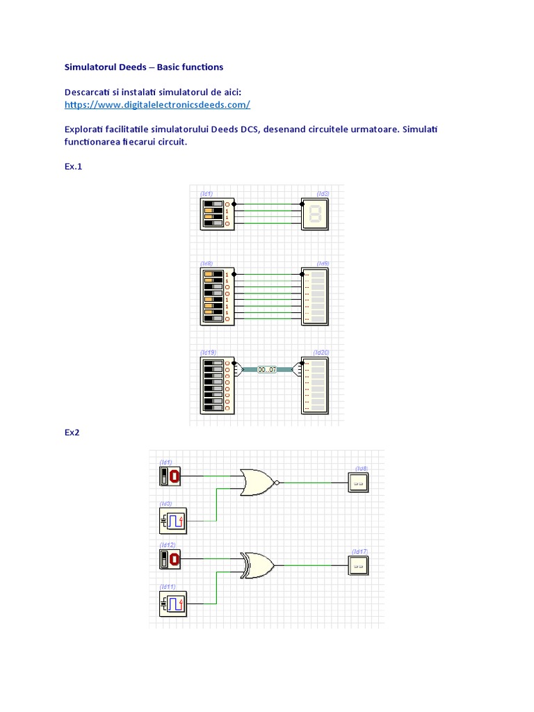 Deeds Simulator: Basic Functions Guide | PDF | Computers