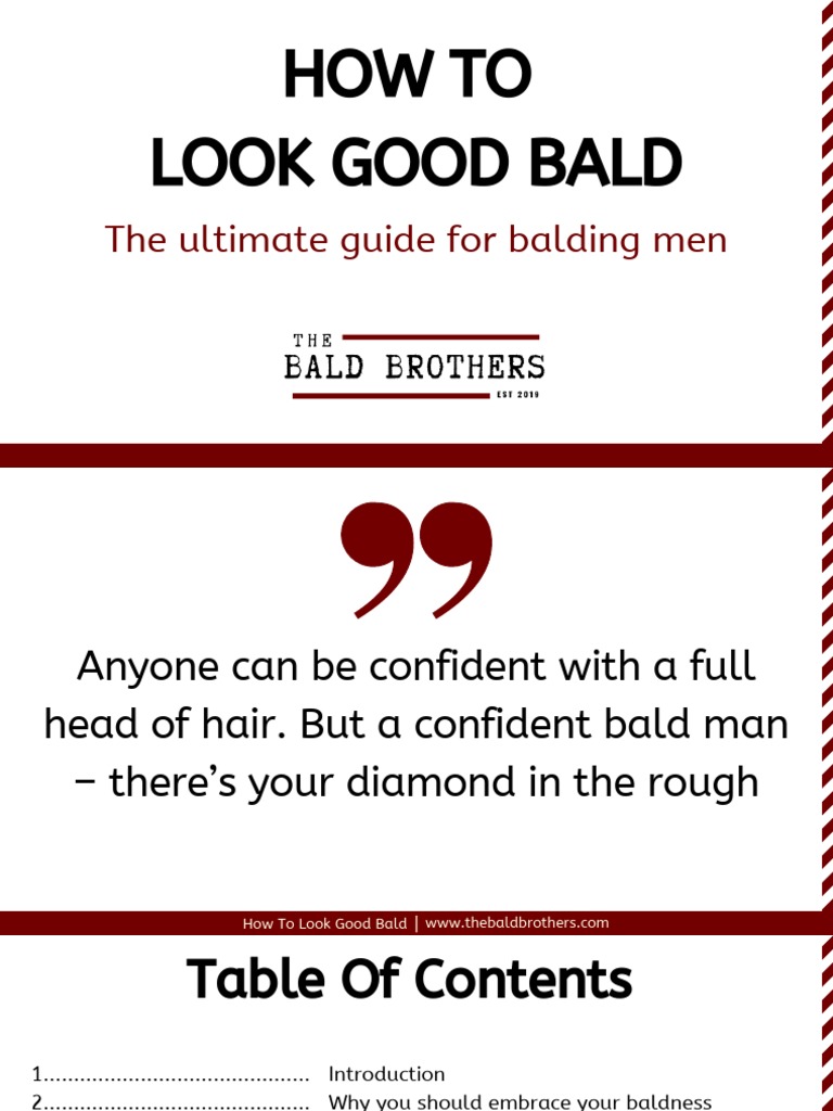 How To Look Good Bald FREE Guide | PDF | Shaving | Hair Loss