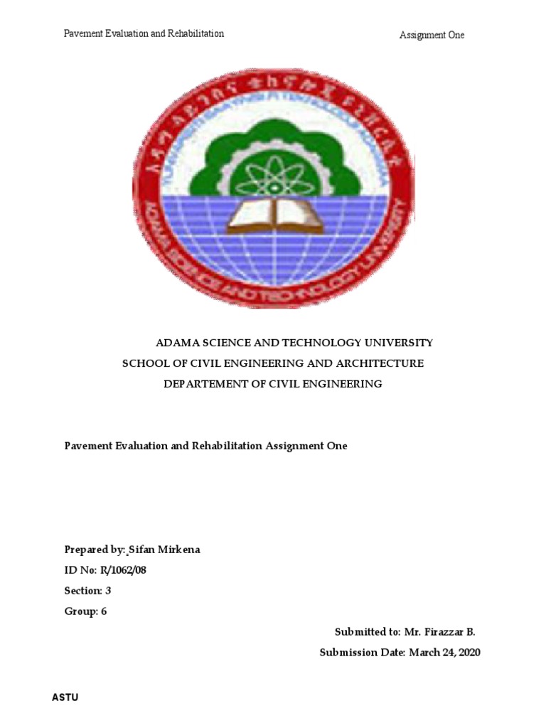 Pavement Evaluation and Rehabilitation Asst-One | PDF | Road Surface | Economic Sectors