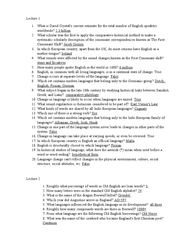 History Answers | Download Free PDF | English Language | Alphabet