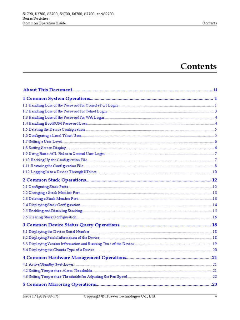 S1720, S2700, S3700, S5700, S6700, S7700, and S9700 Series Switches ...