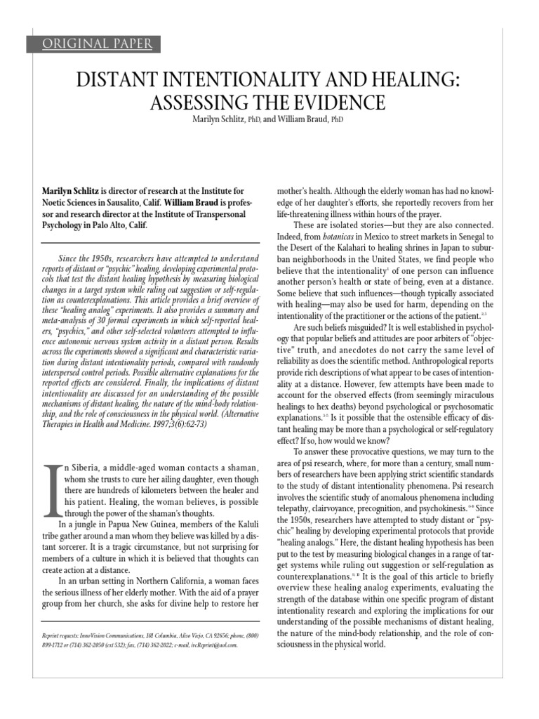 Distant Intentio | PDF | Effect Size | Experiment