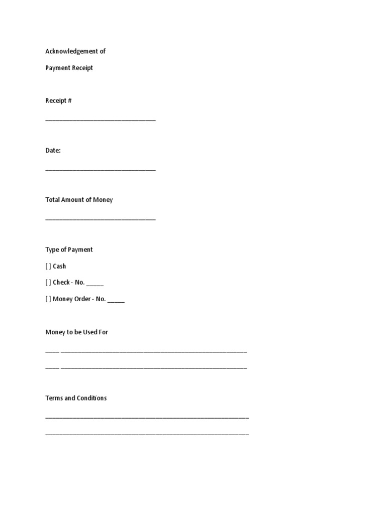 Payment Receipt Confirmation | PDF