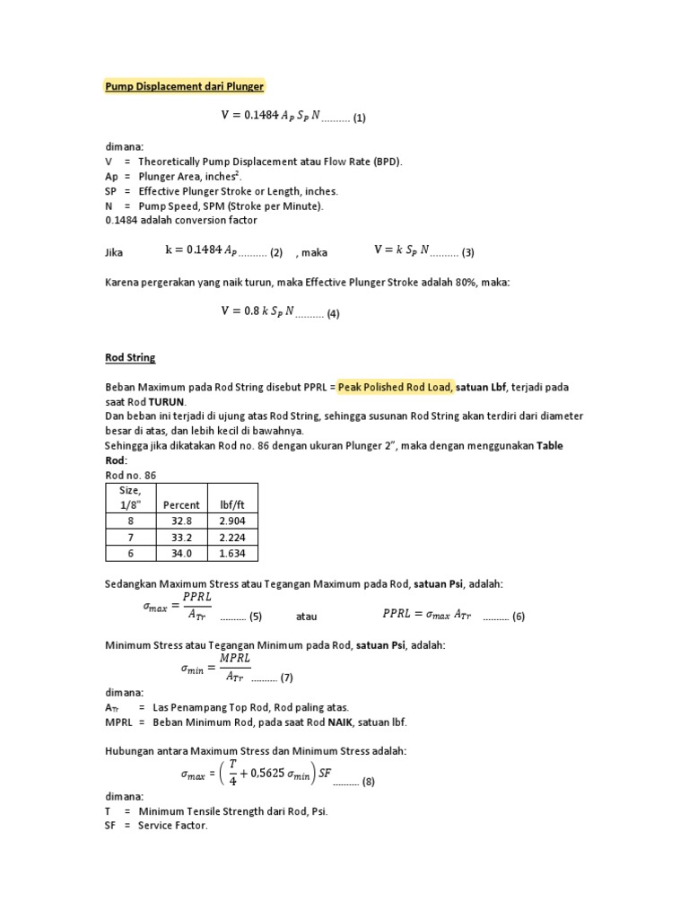 SRP - Theory, Example, Rod and Beam Data Rev | PDF