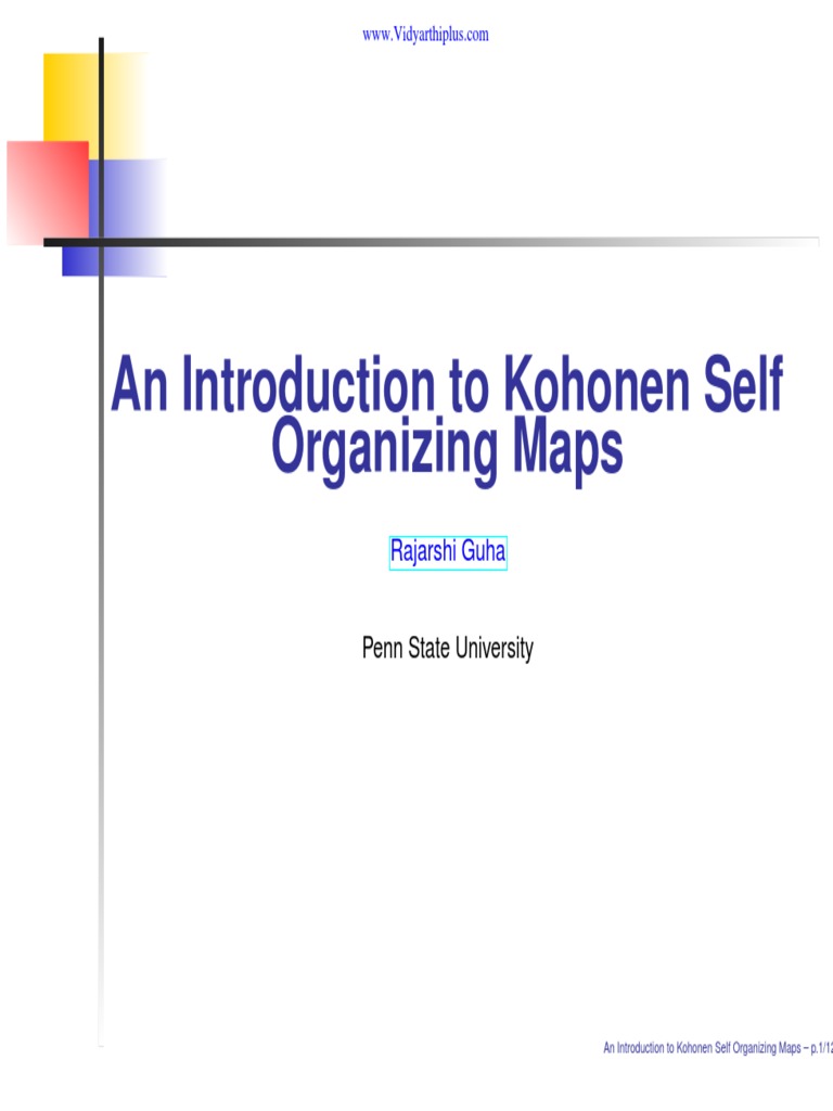 An Introduction To Kohonen Self Organizing Maps: Rajarshi Guha | PDF ...