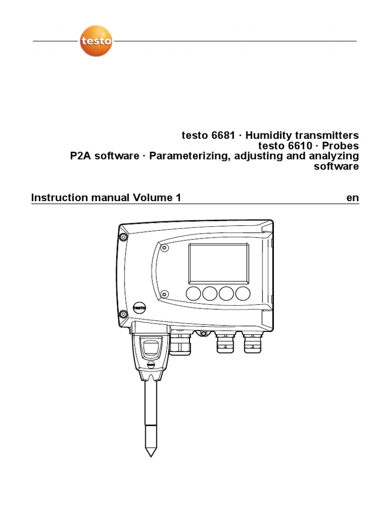 Testo 6681 6610 Vol1 Instruction Manual | PDF | Electrical Connector ...