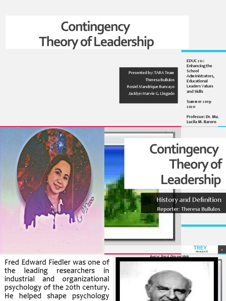 Contingency Theory of Leadership | PDF | Leadership | Behavioural Sciences