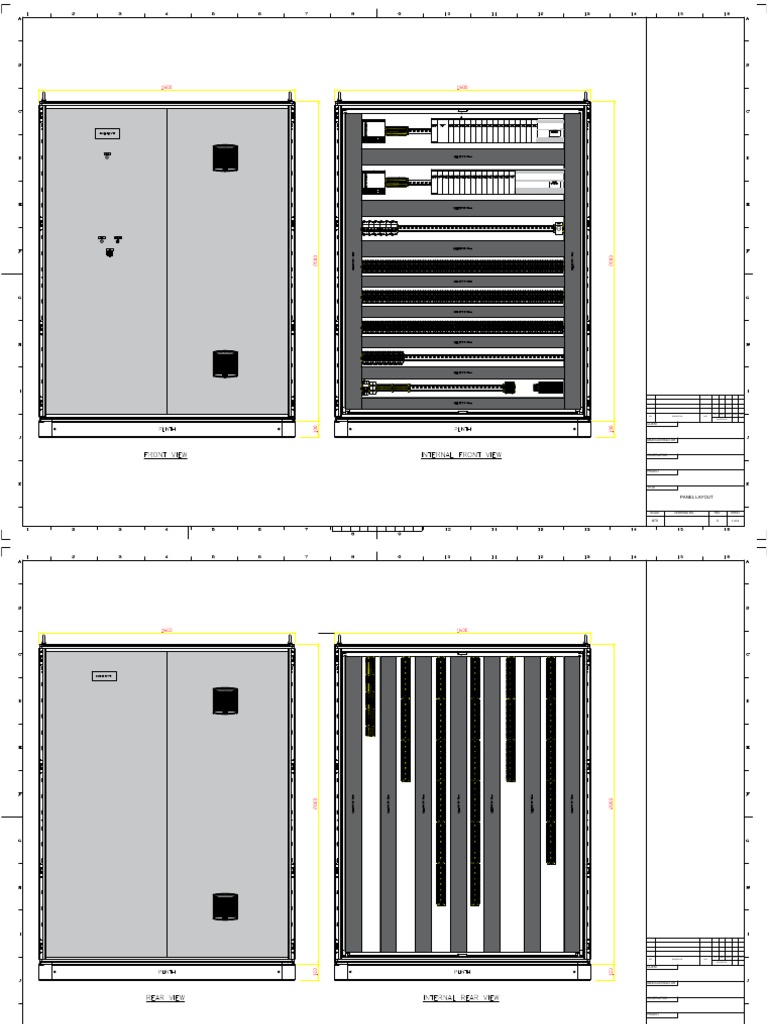 Panel layout drawing set | PDF