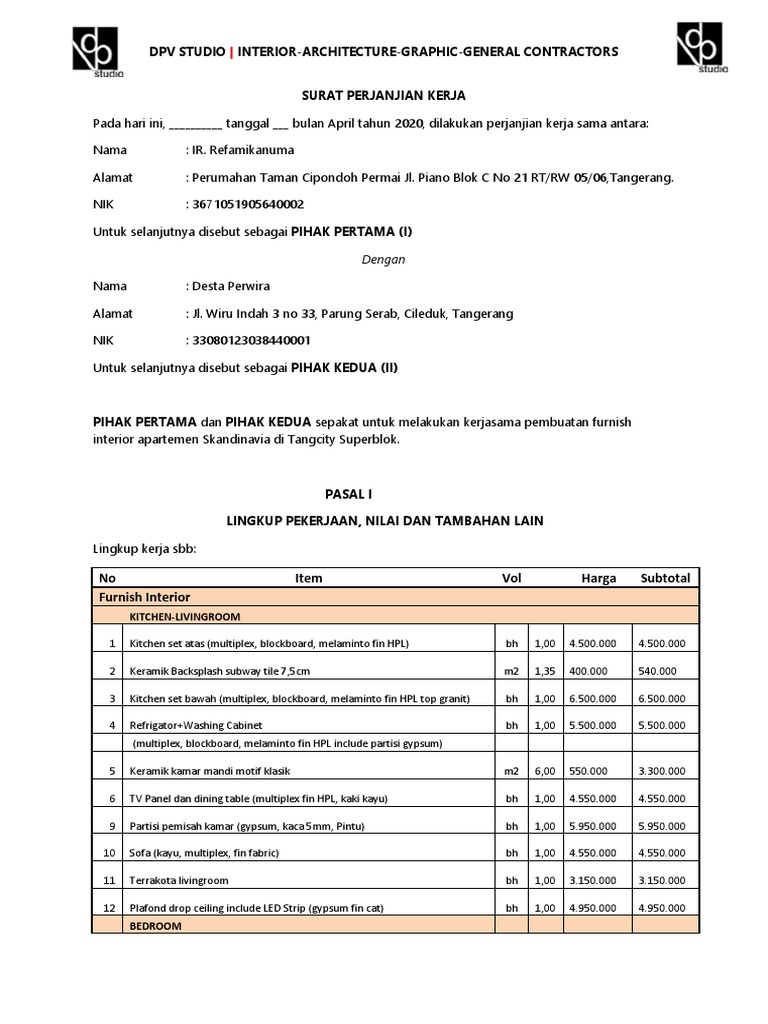 Draft SPK W0923 | PDF