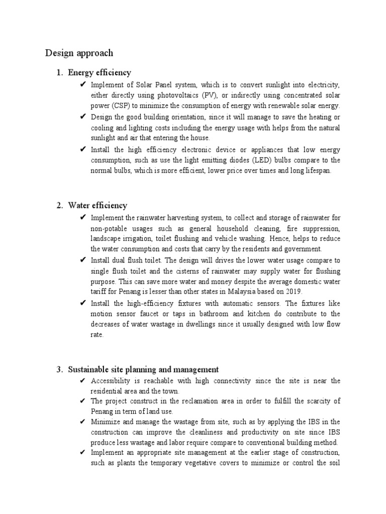 Design Approach: 1. Energy Efficiency | PDF | Efficient Energy Use ...