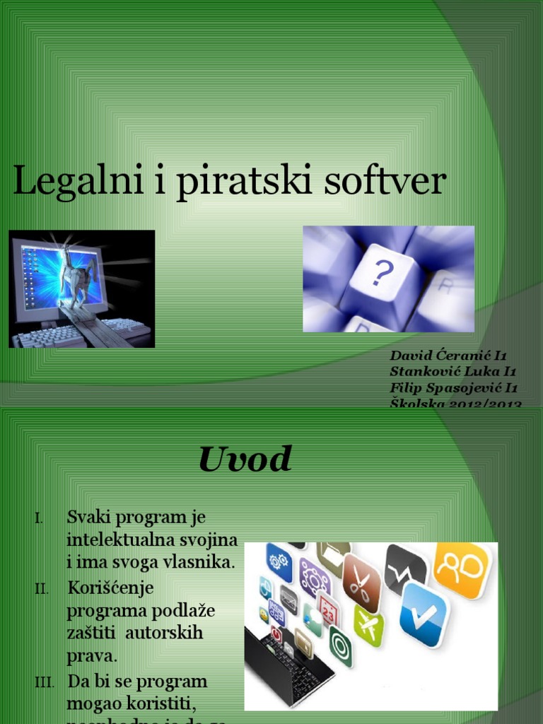 Legalni I Piratski Softver | PDF