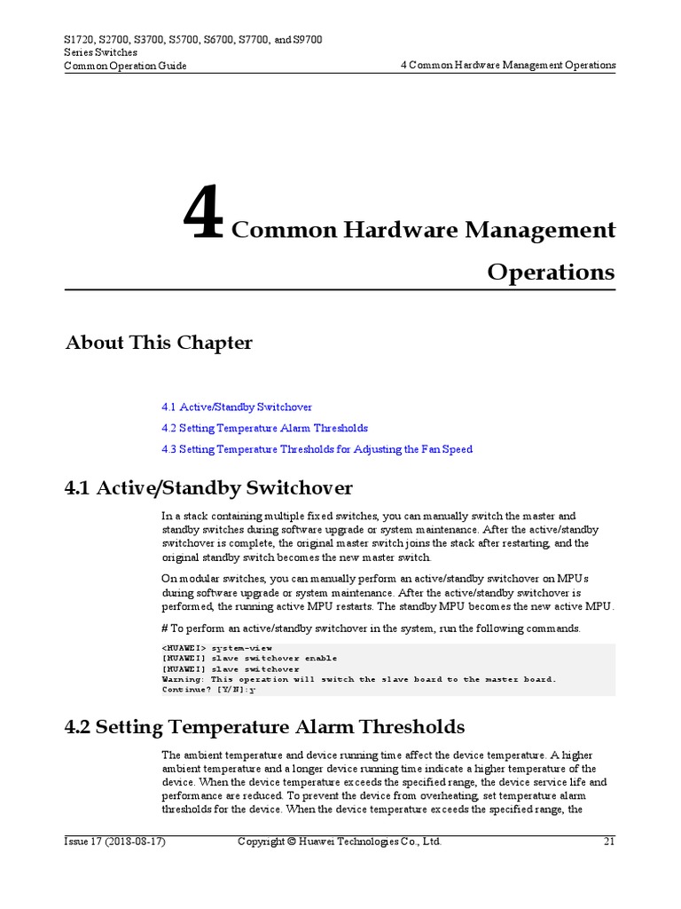 Common Hardware Management Operations: About This Chapter | PDF ...