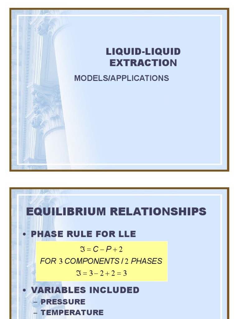 31 - Liquid-Liquid Extraction | PDF | Supercritical Fluid | Phase (Matter)