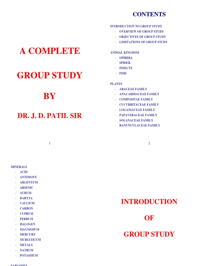 Group Study PDF | Download Free PDF | Snake | Spider