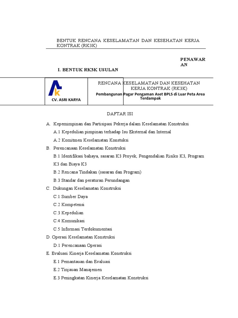 RKK Pagar Panel Sda | PDF