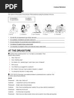 Dialogue Between Pharmacist and Patient | PDF | Pharmacy | Life Sciences